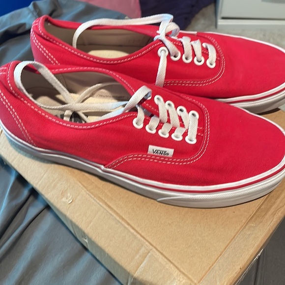 Vans | Shoes | Red And White Vans | Poshmark